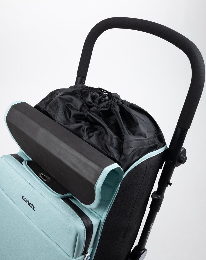 Carlett Lett470 Urban Family Deluxe XL Capacity Folding 6 Wheel Swivel ...