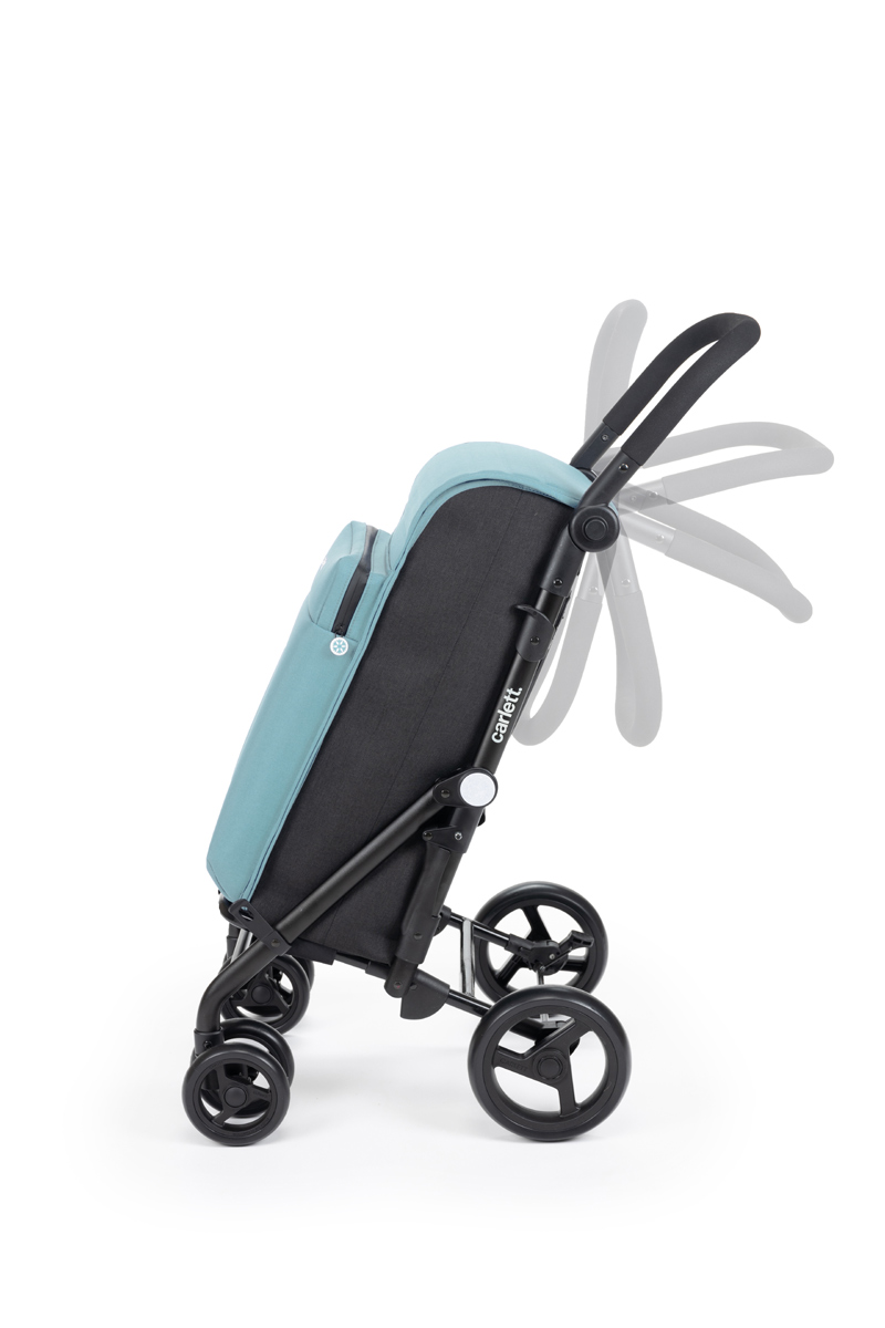 Carlett Lett470 Urban Family Deluxe XL Capacity Folding 6 Wheel Swivel ...