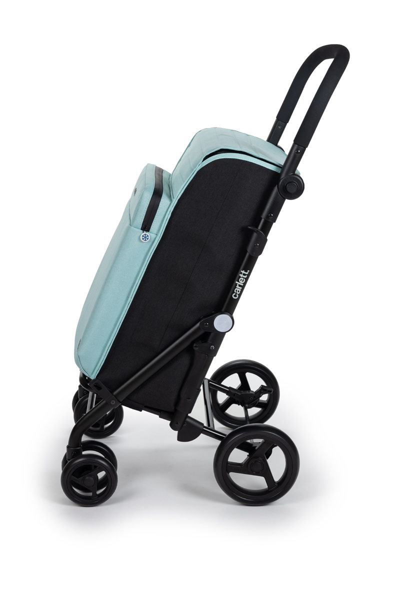Carlett Lett470 Urban Family Deluxe XL Capacity Folding 6 Wheel Swivel ...