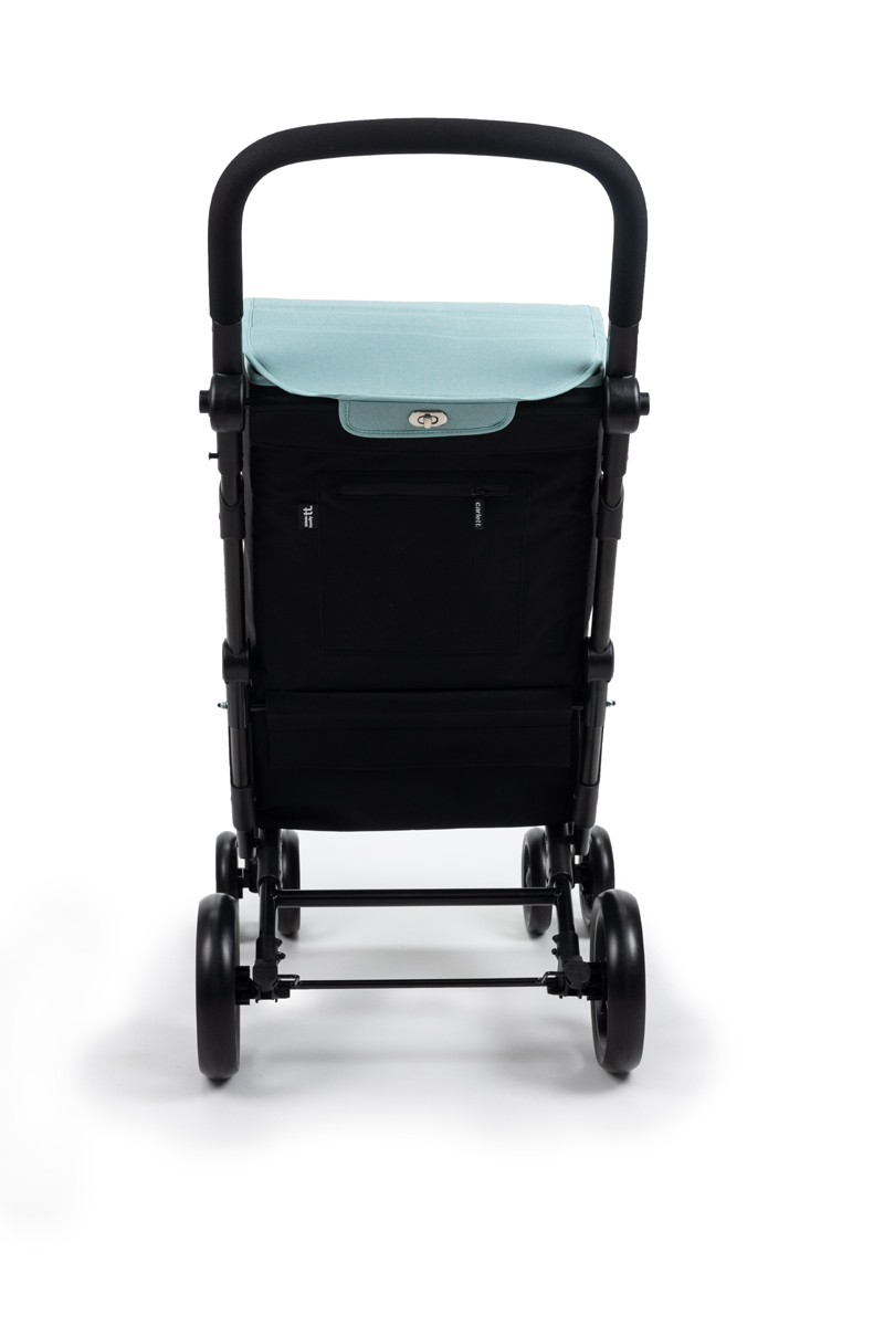 Carlett Lett470 Urban Family Deluxe XL Capacity Folding 6 Wheel Swivel ...